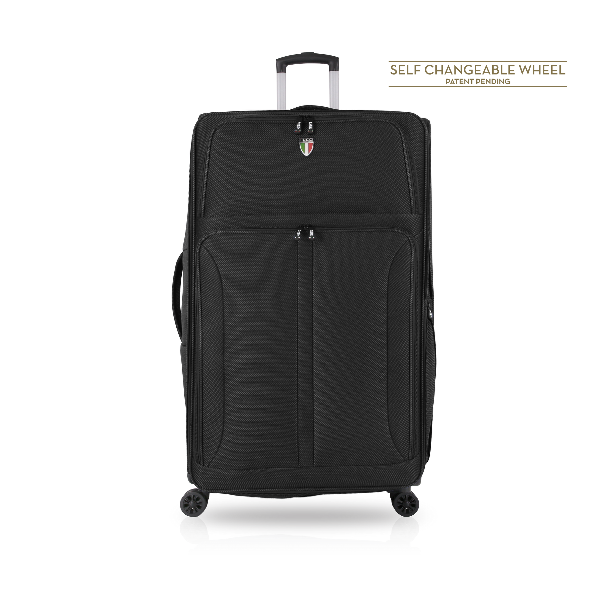TUCCI Italy ALIANTE 24" Medium Check Luggage Suitcase